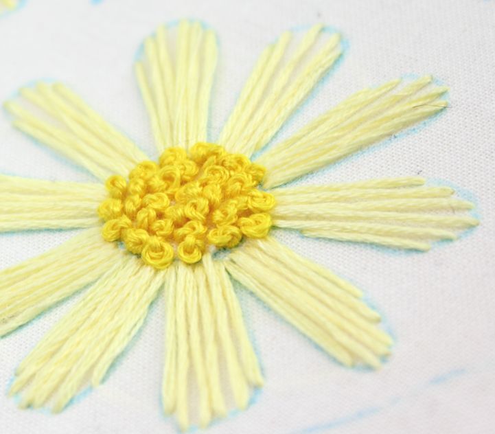 big B: Daisy Embroidery Project