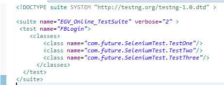 TestNG XML example to execute Multiple Classes