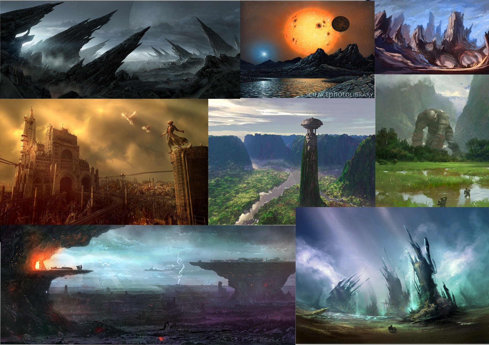 Melvin's Progress: Alien Landscape Moodboard