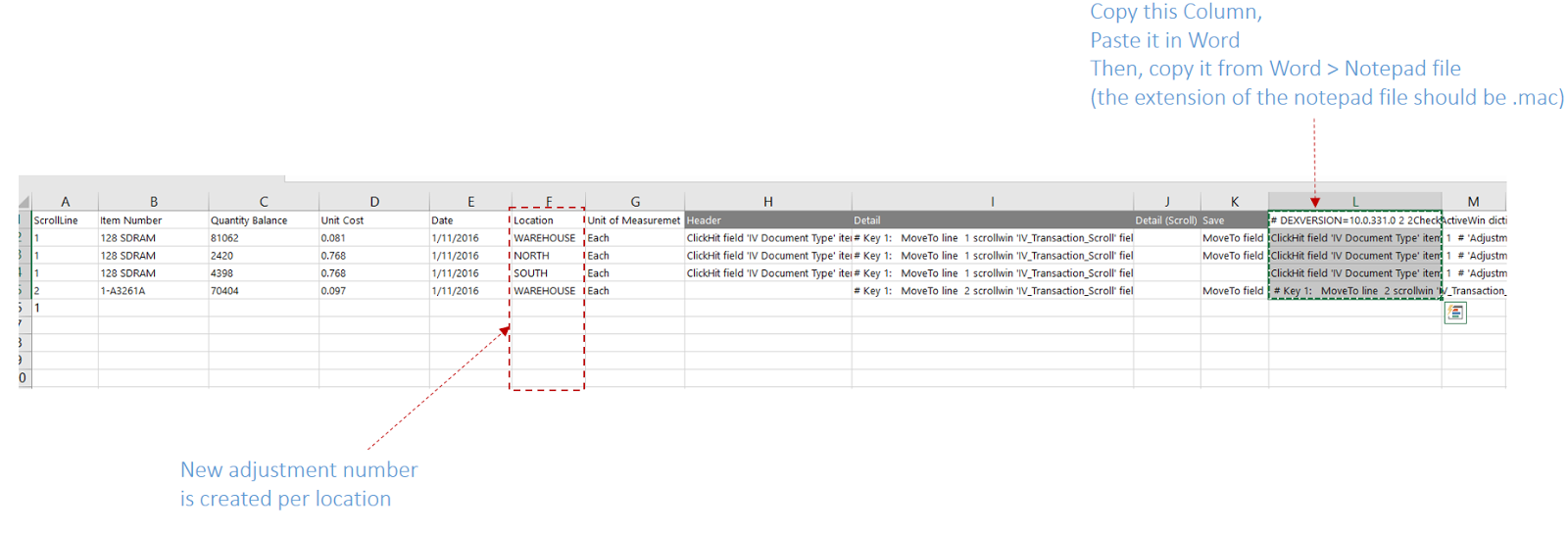Dynamics GP Essentials: Inventory Adjustment Macro Generator - Macro ...