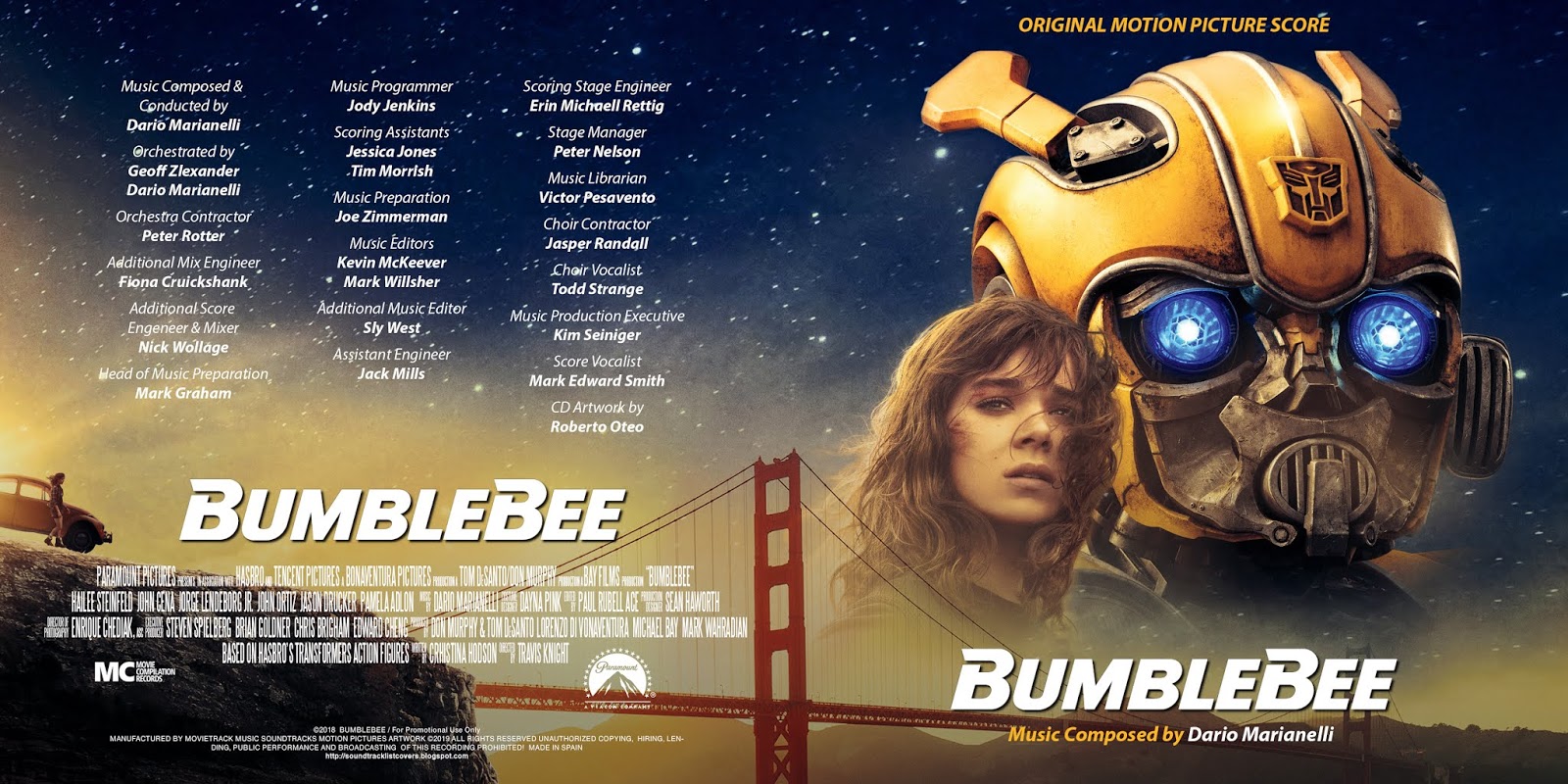 Soundtrack List Covers: Bumblebee (Dario Marianelli)