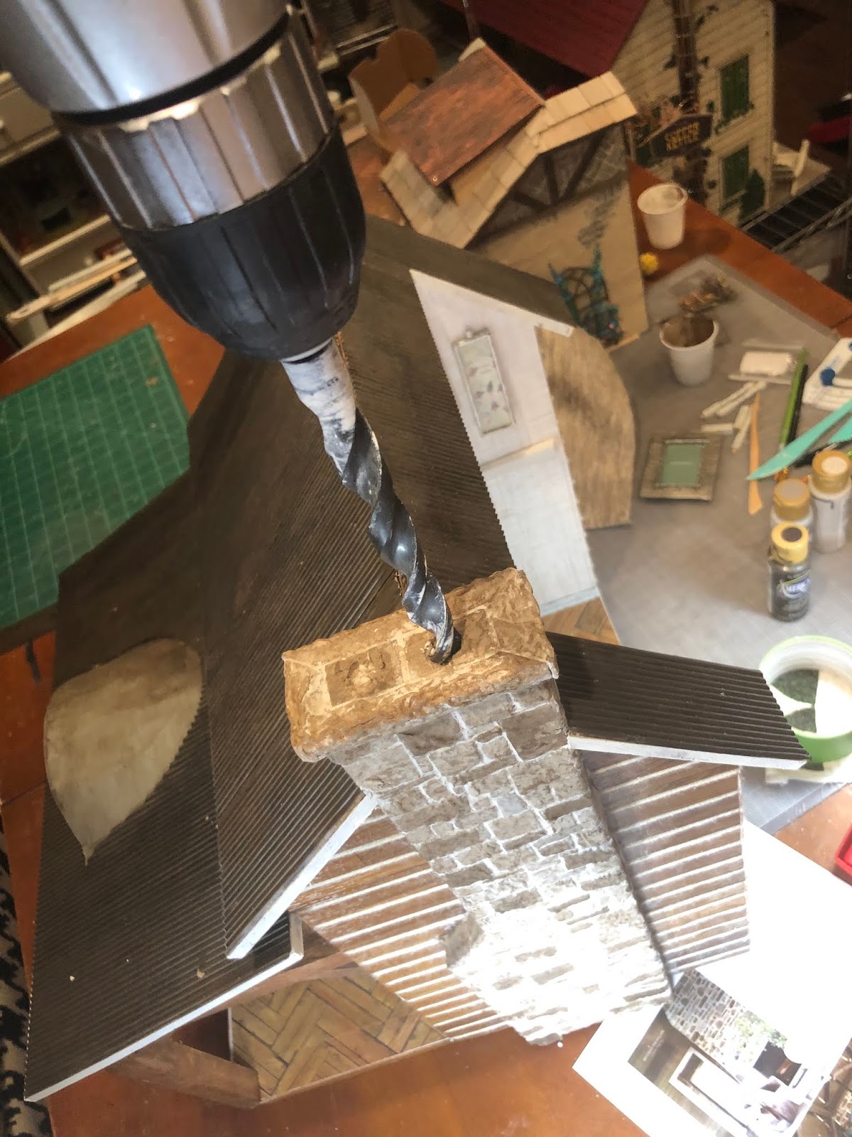 . Tulsa Tiny Stuff : Shabby Chic Cabin Chimney Update