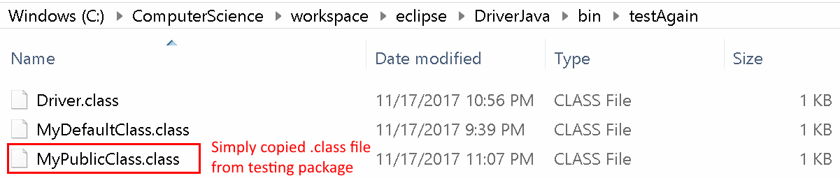 intro2CS-Java: Package-private (no explicit modifier)
