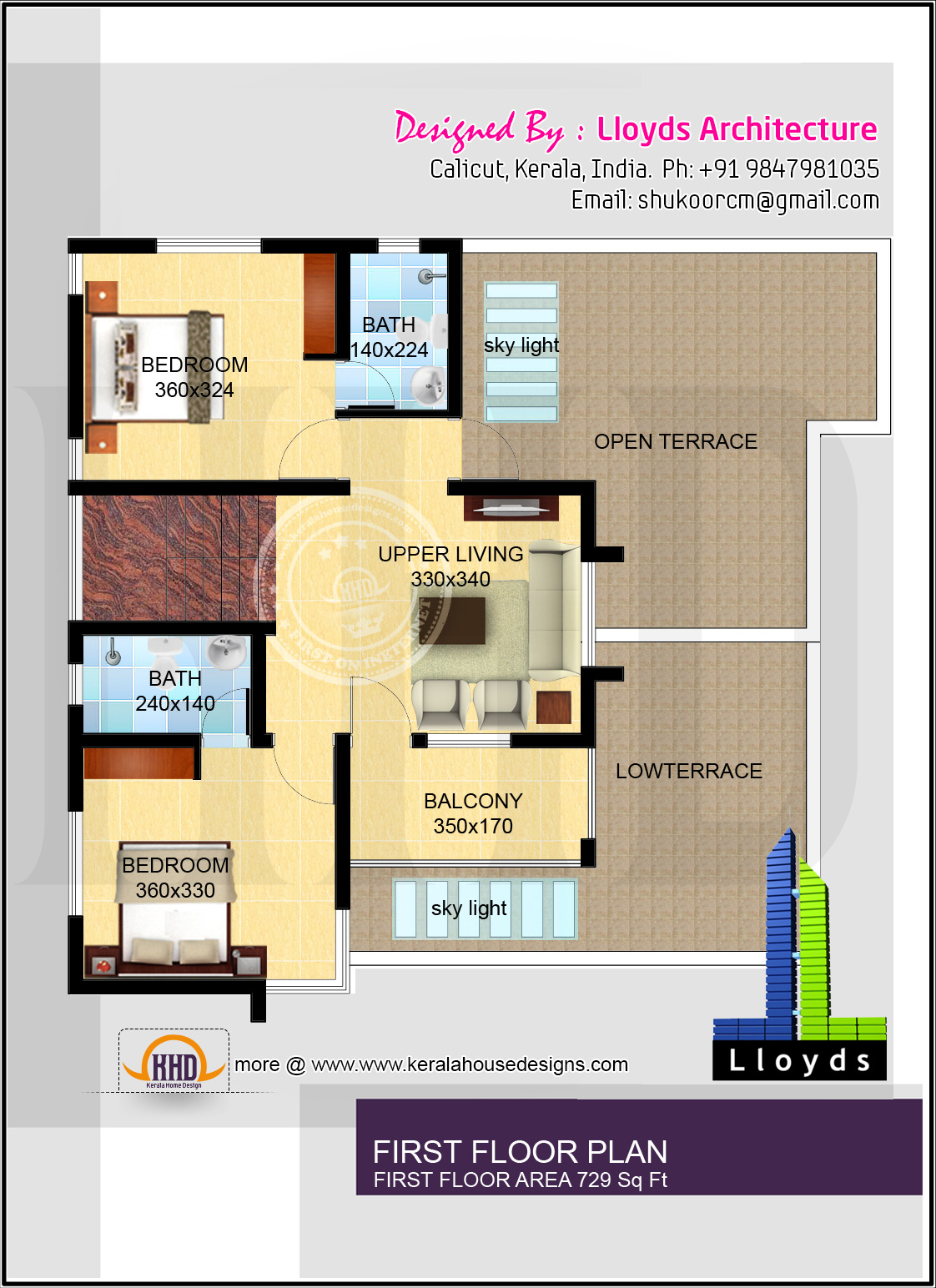1878 sq.feet free floor plan and elevation - Kerala Home Design and ...