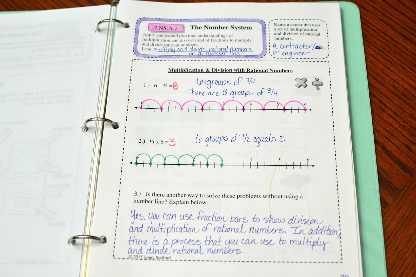 Math in Demand: 7th Grade Math Interactive Notebook