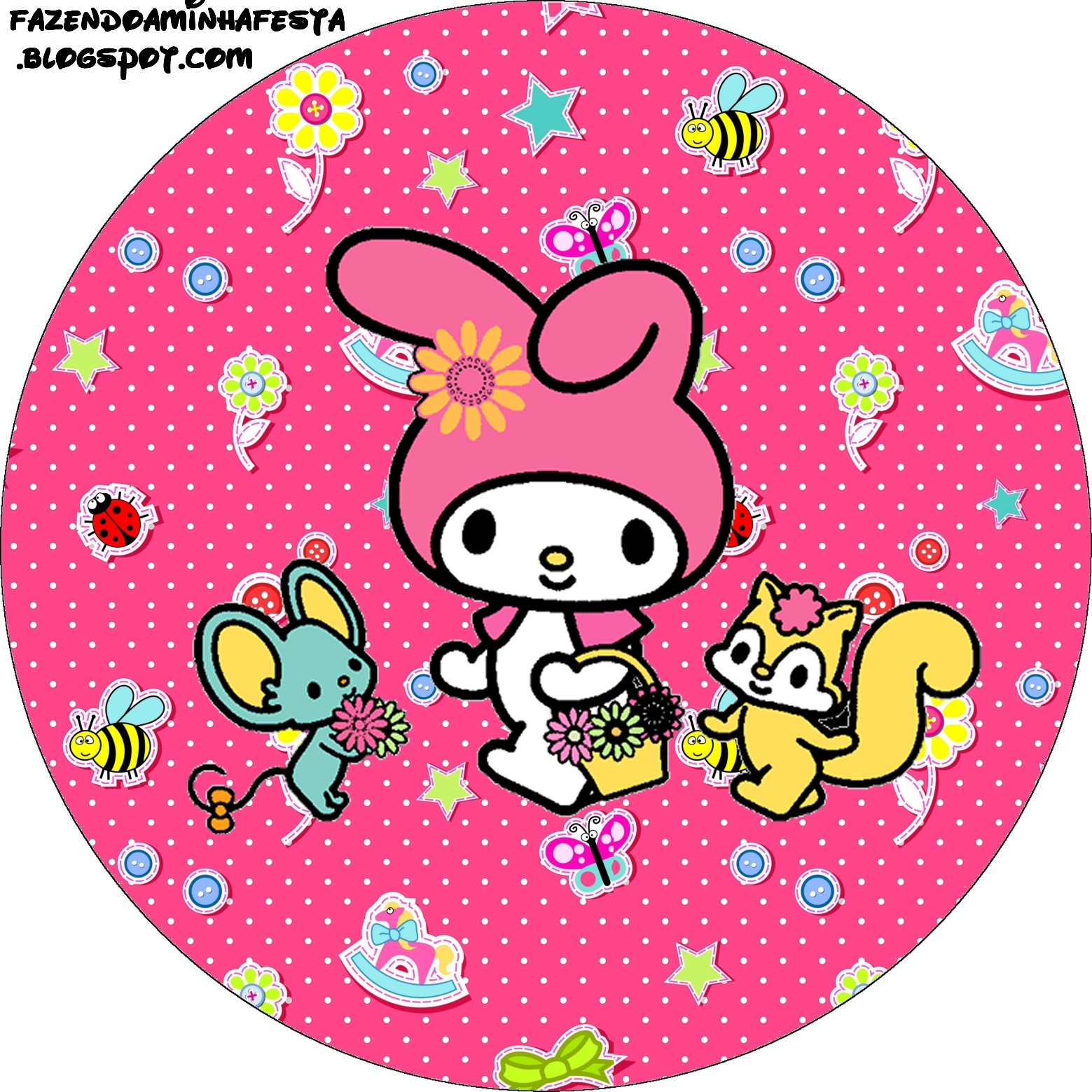 My Melody Birthday Party: Free Printable Candy Buffet Labels. - Oh My ...