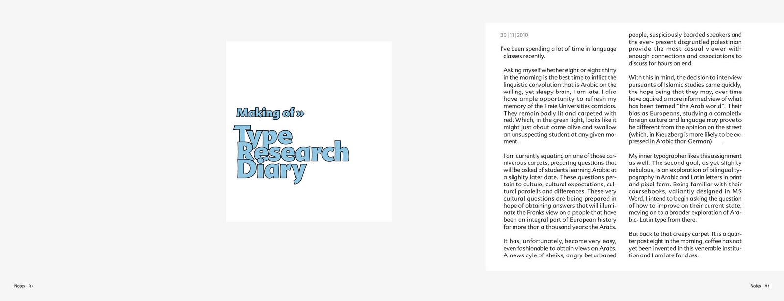 Type Research Diary: Conclusion