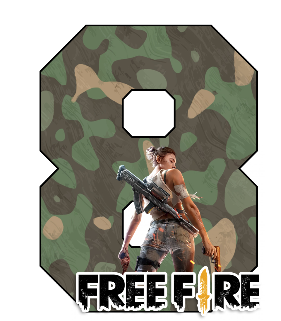 Kits imprimibles gratis : Números de Free Fire