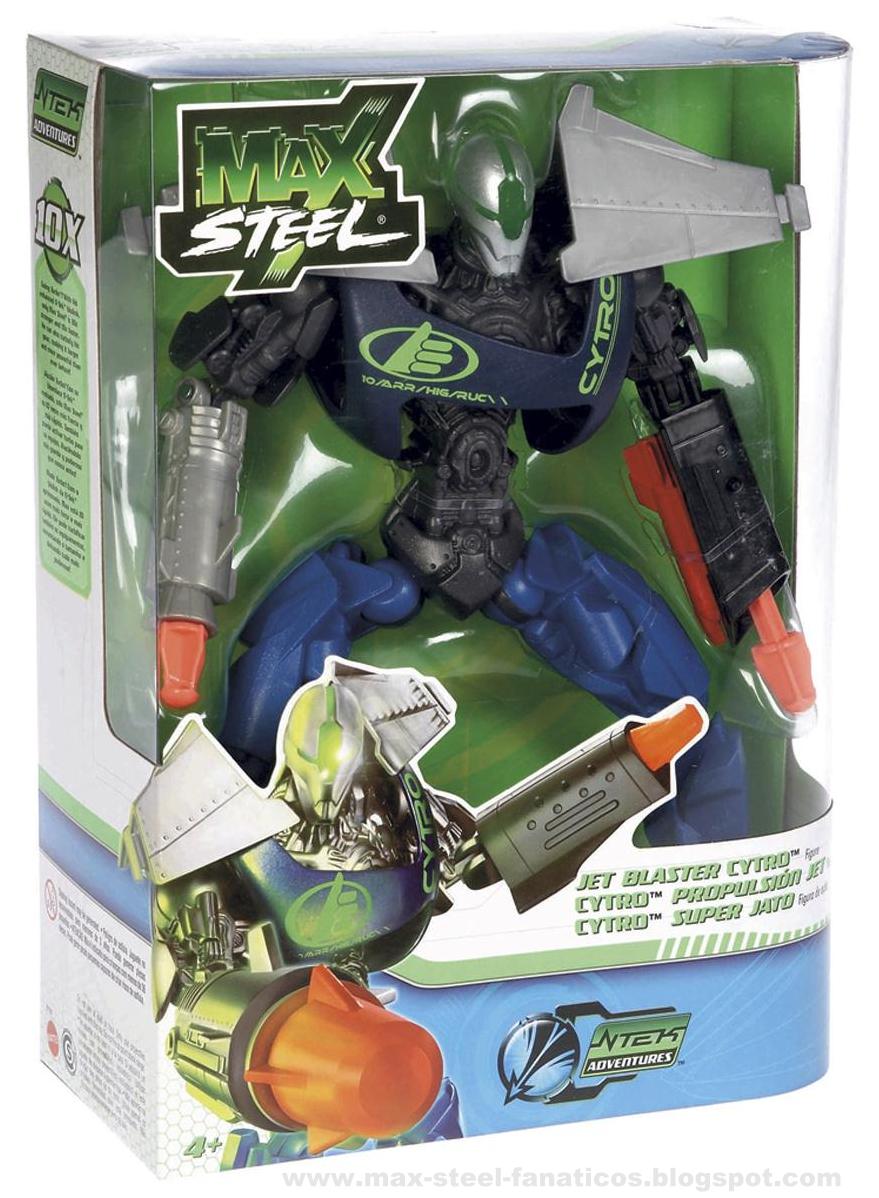 Max Steel Fanáticos: Línea N-Tek Adventures 2011 completa
