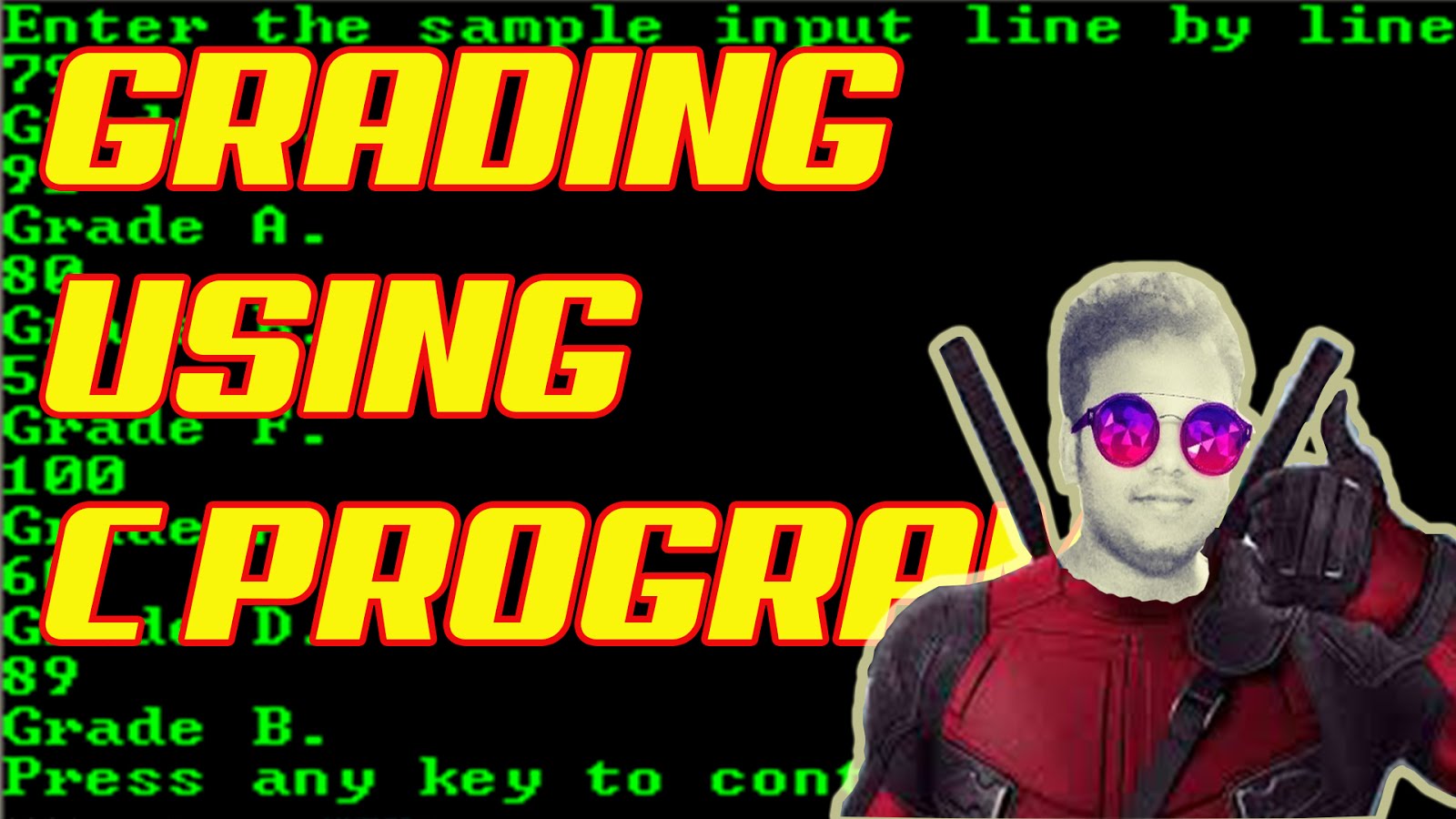 Grading Using if, else if, else statements in C Program