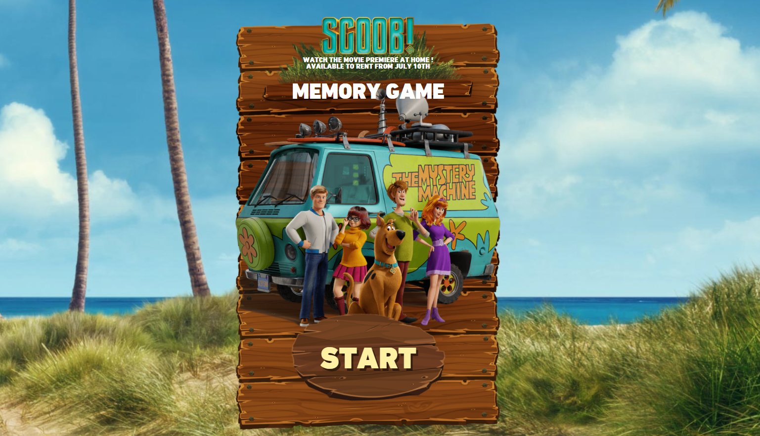 Scoob! Memory Game - HTML5 Game