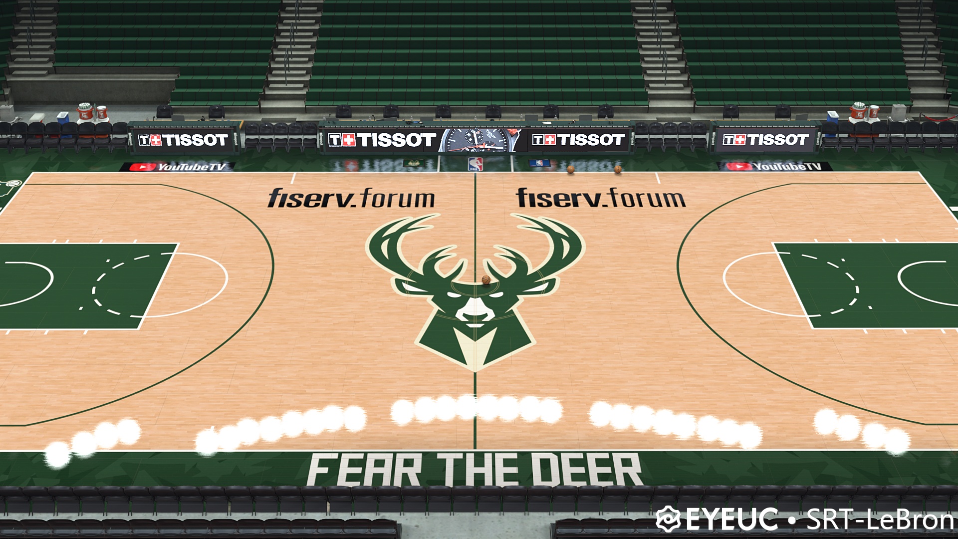 NBA 2K21 Milwaukee Bucks Official NBA 2021 8K Finals Court by SRT-Lebron