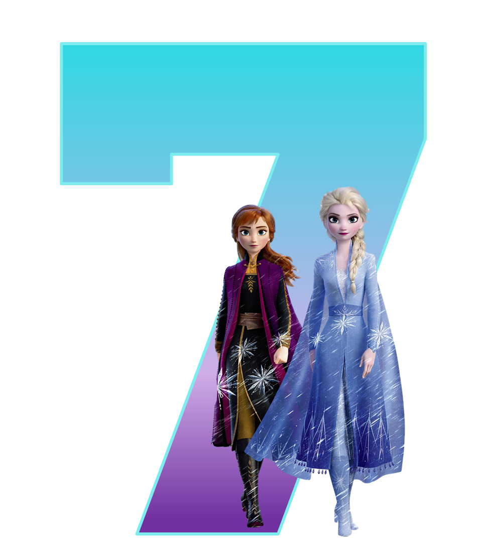Kits imprimibles gratis : Números Frozen para imprimir