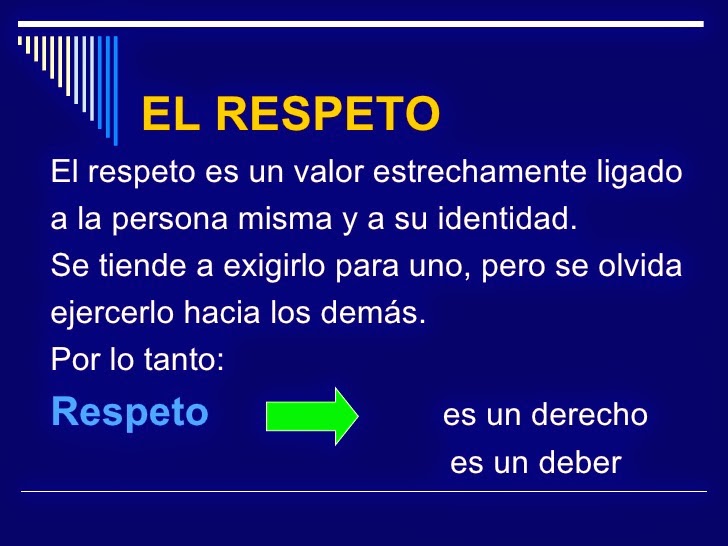 el respeto : el respeto