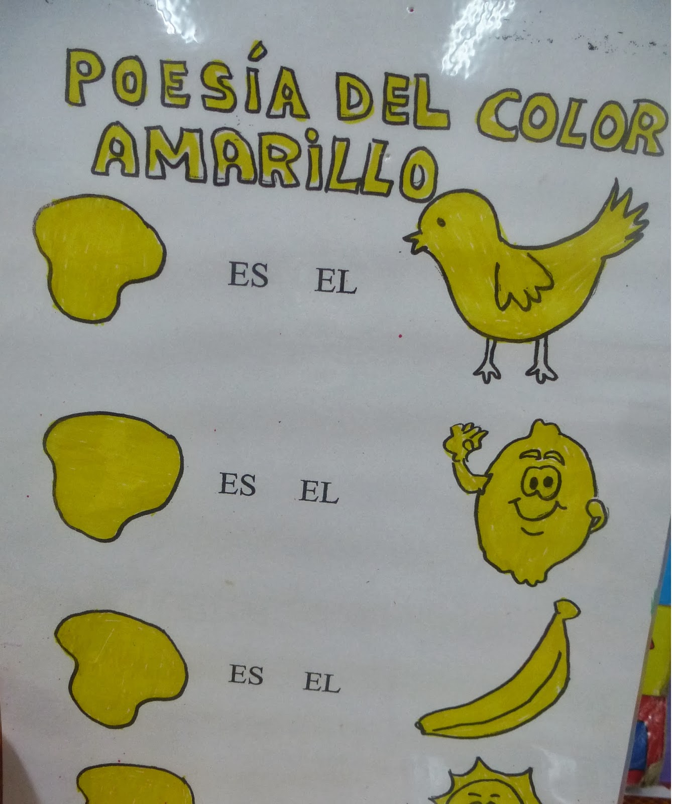 L@S PEQUES DE LA ANTIGUA: POESÍA: EL COLOR AMARILLO