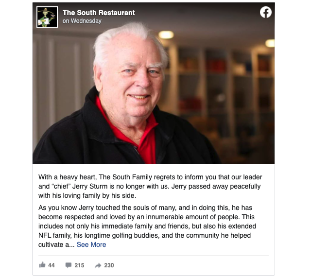 Simple Truth Television: Former NFL Offensive Lineman Jerry Sturm Dead ...