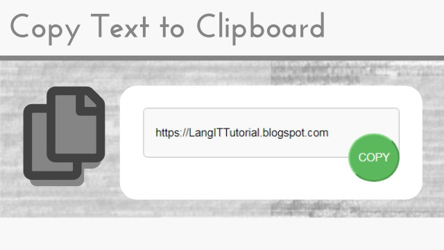 Cara Membuat Button COPY untuk Menyalin Teks pada Form Input dan ... Cara Membuat Button COPY untuk Menyalin Teks pada Form Input dan ...