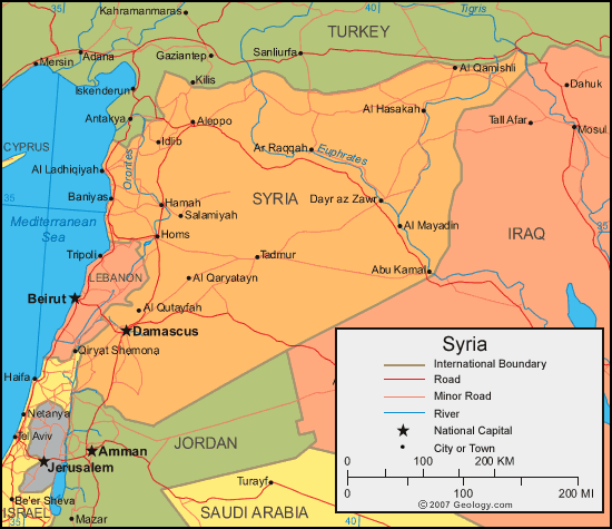 Map of Syria