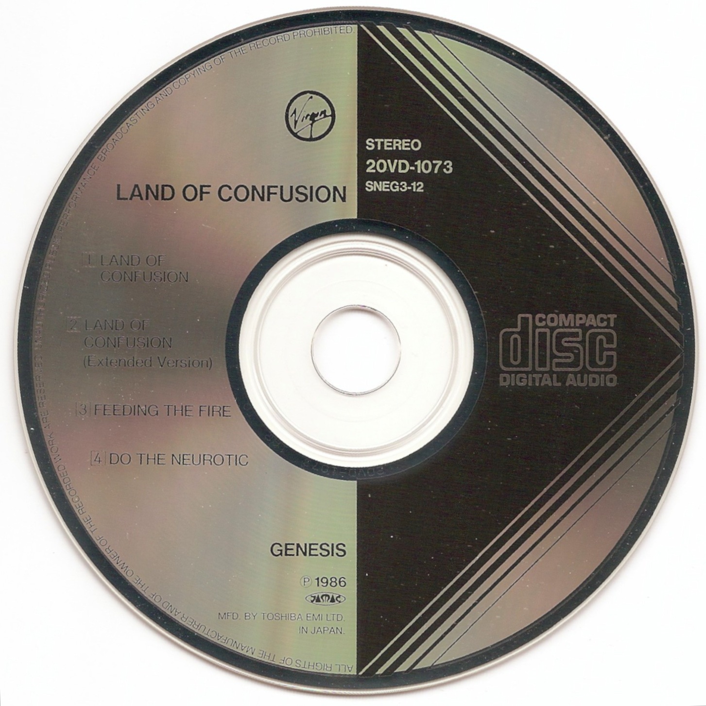 The First Pressing CD Collection: Genesis - Land of Confusion