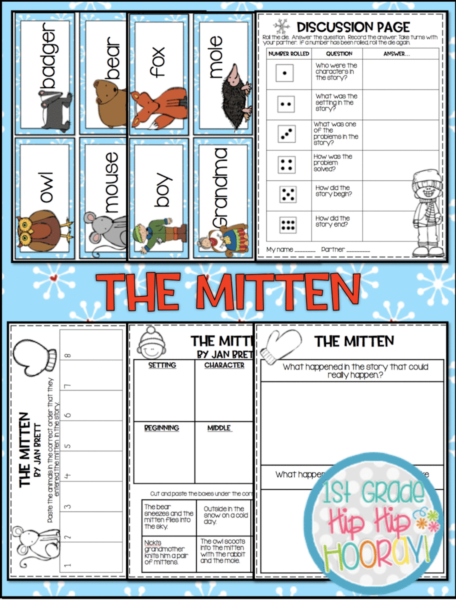 1st Grade Hip Hip Hooray!: The Mitten