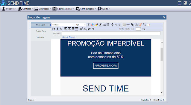 Send Time - Como enviar e-mail em massa de forma automática.