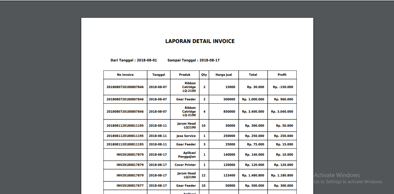 Aplikasi Invoice Dengan Php Mysql Dan Bootstrap 3