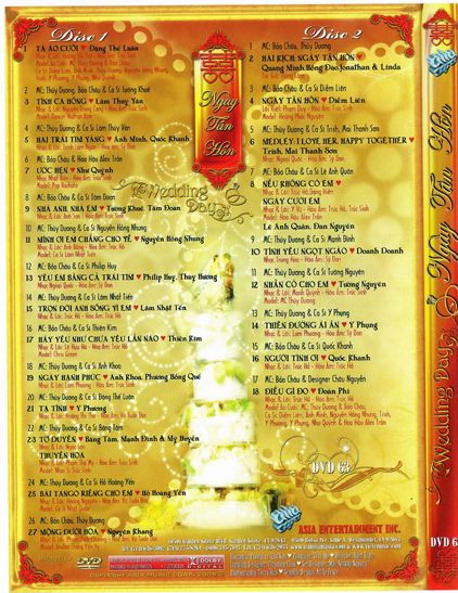 Asia 63 - Ngày Tân Hôn | Wedding Days (2009) ~ CD Nhạc Việt