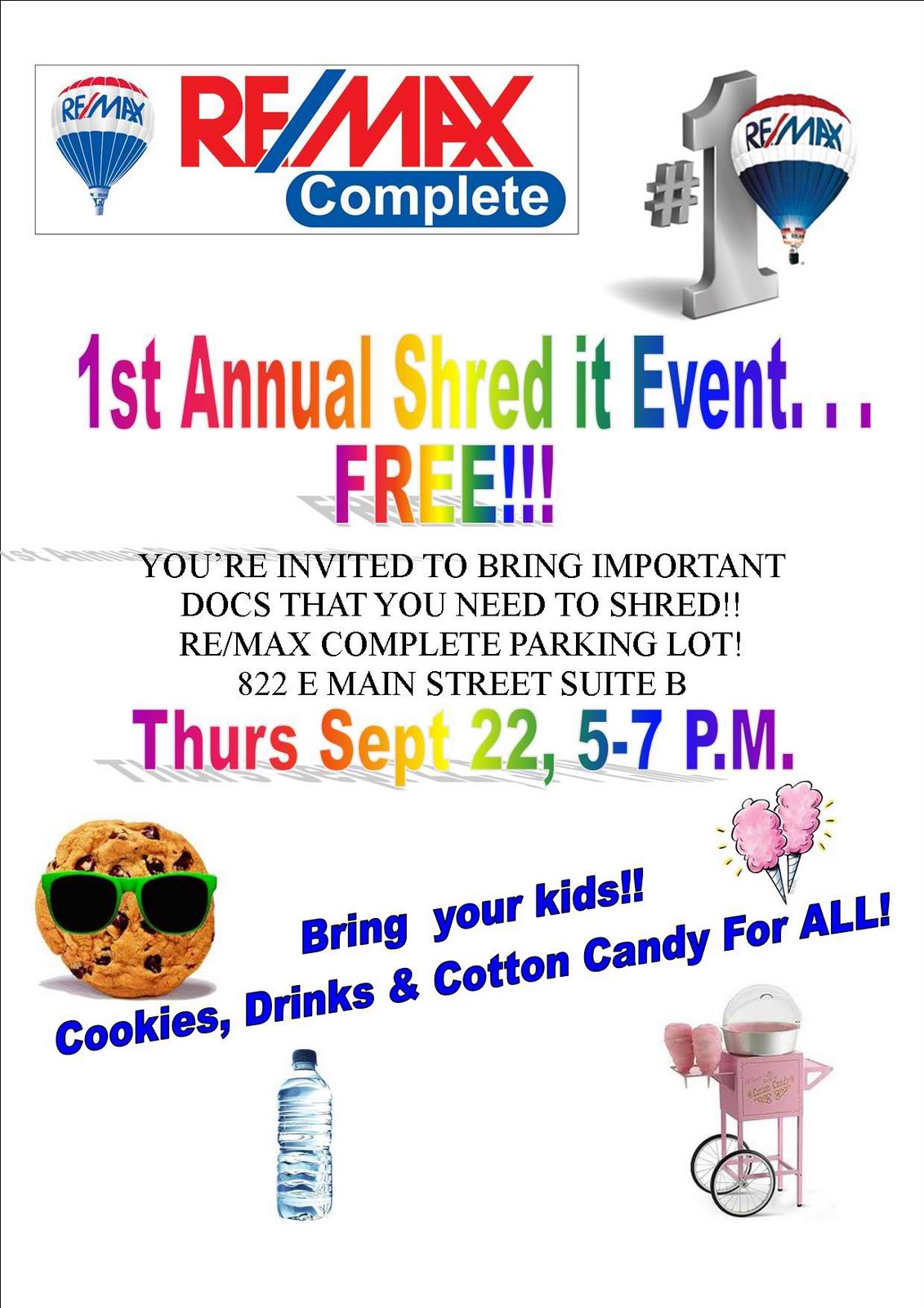 COMPLETELY SOLD: RE/MAX Complete's 1st Annual "SHRED IT" Event -- FREE ...