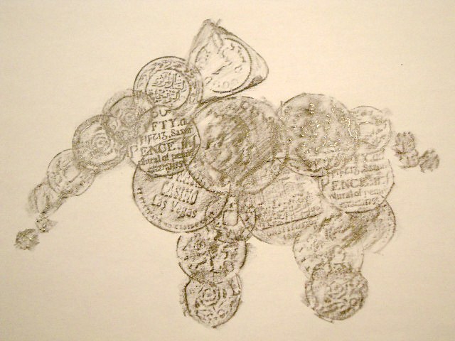 Frottage Art Technique