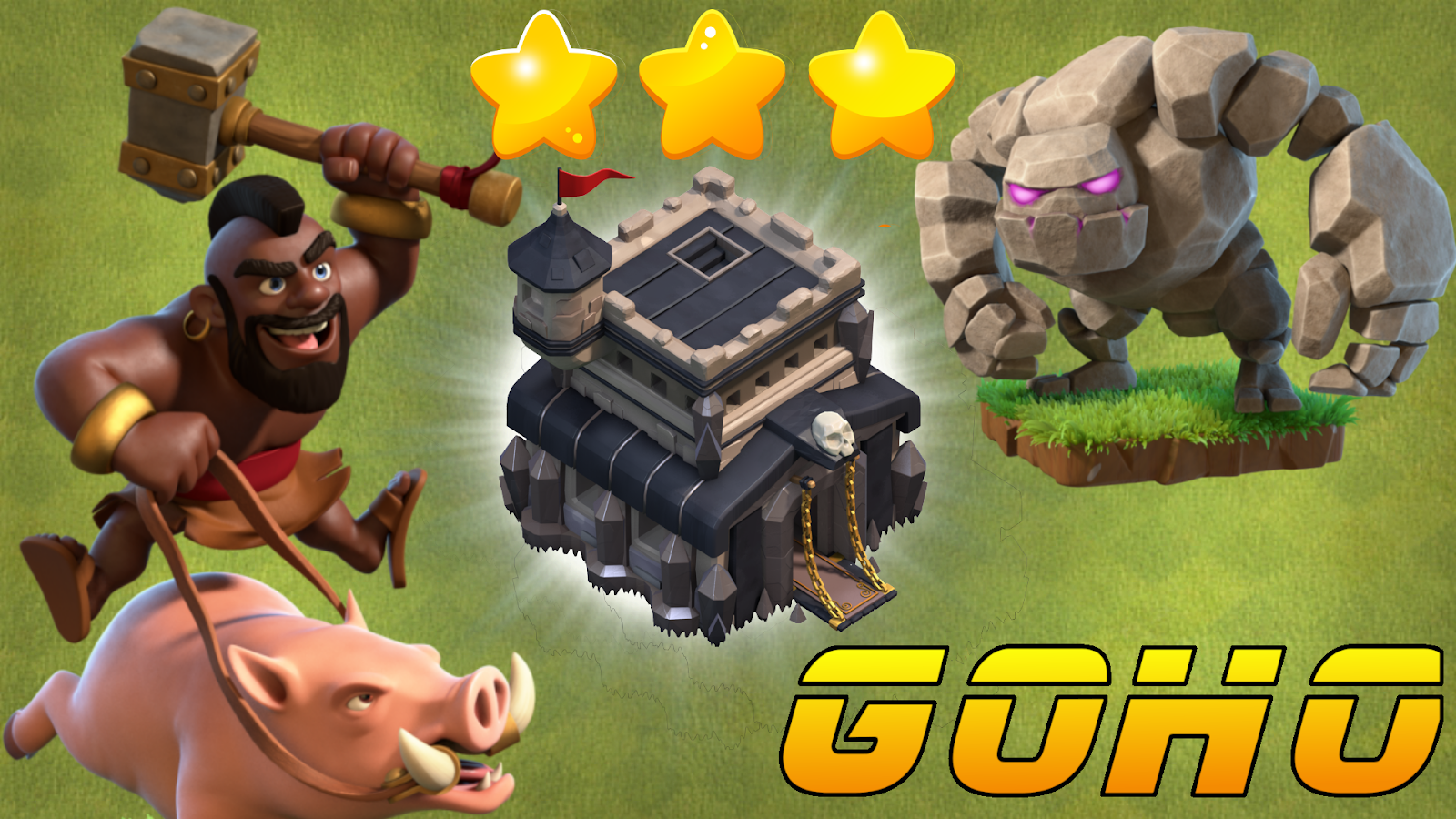 TH9 Powerfull GoHo War attack strategy 2022