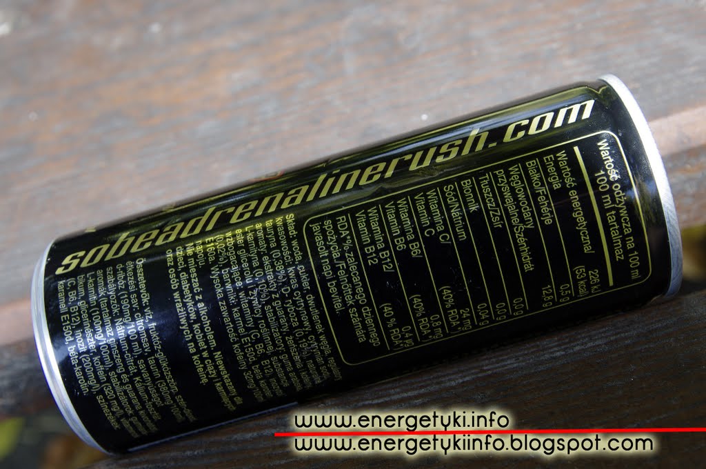 Energetyki.info: SoBe Adrenaline Rush Energy Drink