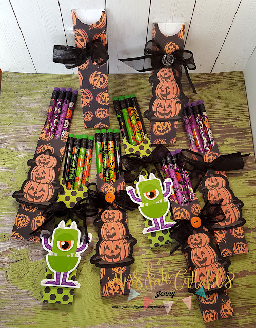 Jen's Crafty Place: Halloween Pencil Boxes with Miss Kate Cuttables