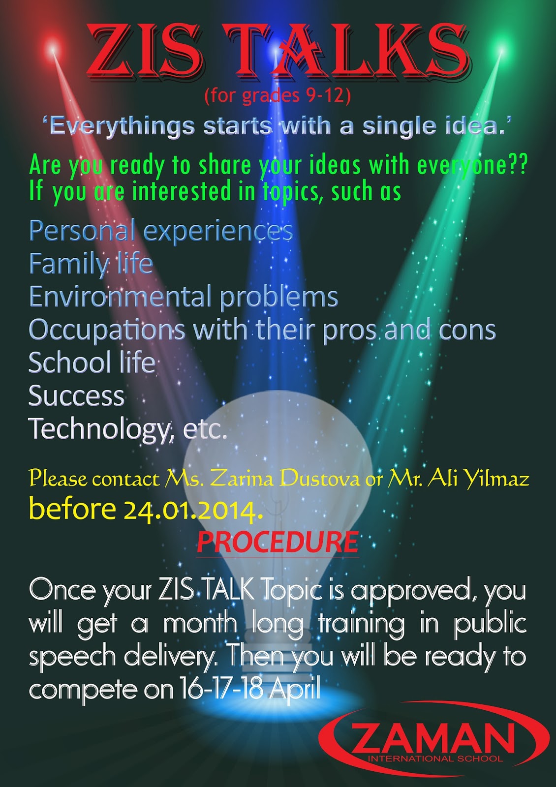 I love Khmer\Cambodia: ZIS TALKS Poster 2014_Zaman_Layout By: Mr. Soksan Try