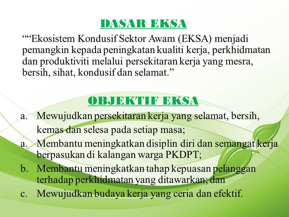EKSA ZON NILAM : LOGO DAN DASAR EKSA