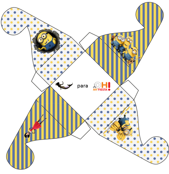 Minions, the Movie: Free Printable Boxes. - Oh My Fiesta! in english