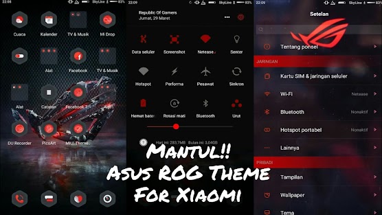 Download Tema Asus ROG Phone V10 Untuk Xiaomi Mobile !! Tema Redmi ...