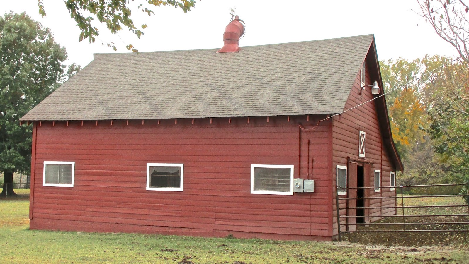 jkwgalleries: Squirrel, Barn, Horse, Birds and Colorful Leaves