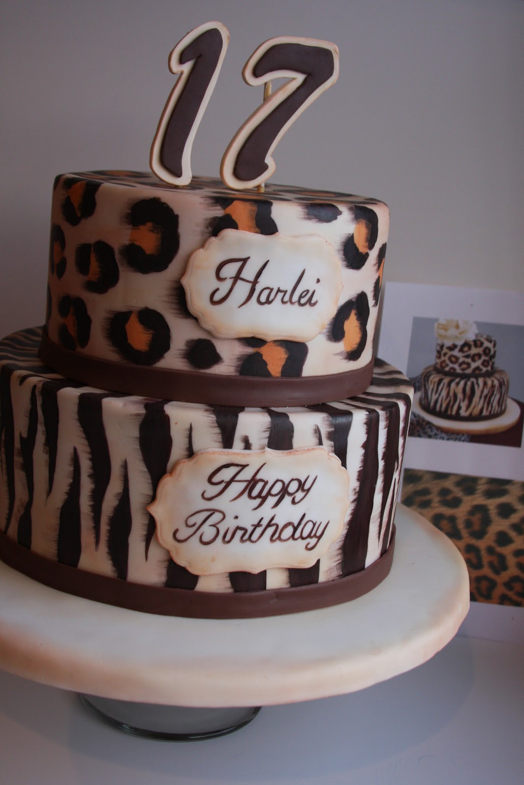 Tammy's Frosted Memories: Animal print cakes
