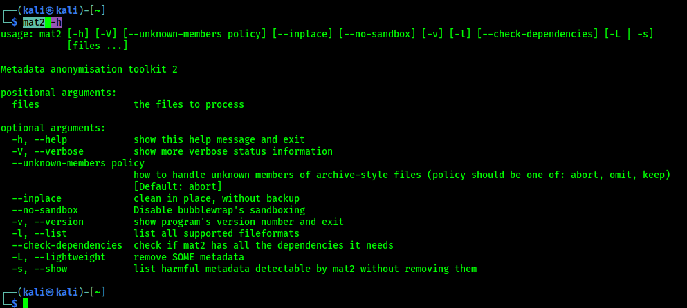 How to Remove Metadata of Files on Kali Linux