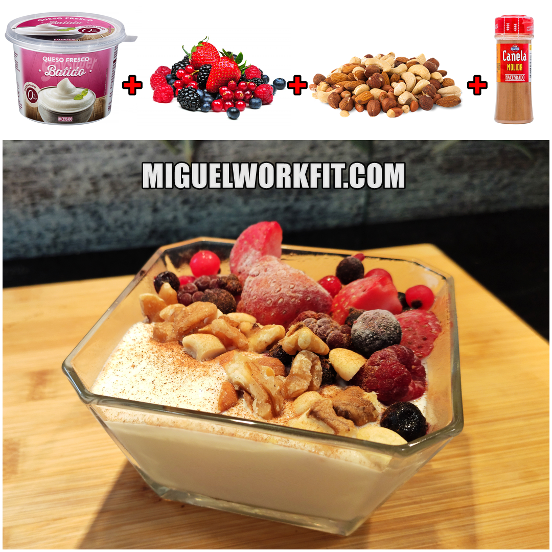 Postre sano y proteico lleno de nutrientes - MIGUELWORKFIT