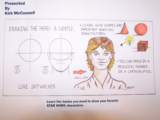 How To Draw with Kirk McConnell: How to Draw Faces: Luke Skywalker