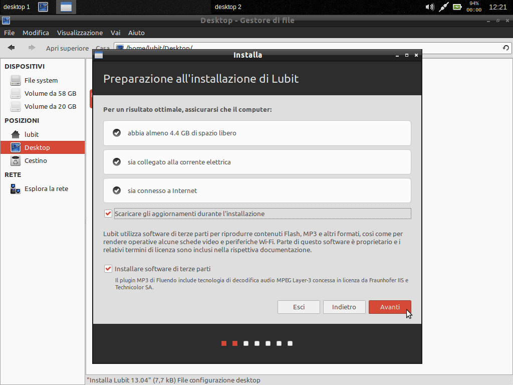 LUBIT LINUX: Installazione di lubit