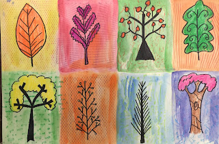 Mrs. Harris' art room: seasonal trees kindergarten art lesson