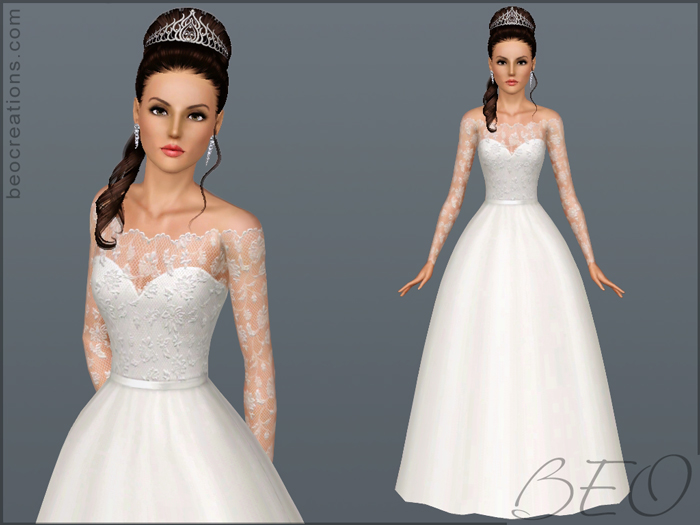 My Sims 3 Blog: Wedding Dress 18 by BEO