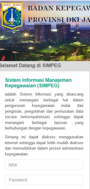 KOMPLEK BARAT : Sistem Informasi Manajemen Kepegawaian (SIMPEG)