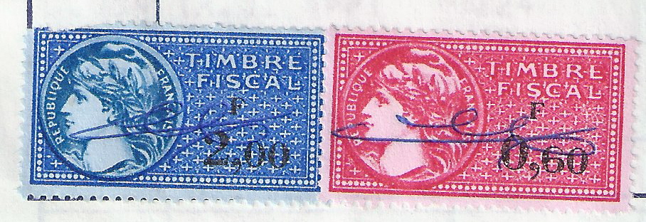 collection: Timbres fiscaux de France