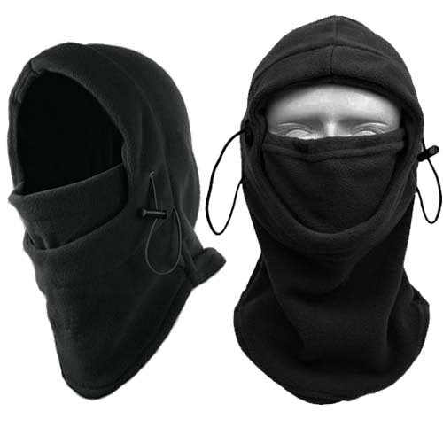 Capucha Polar Cortaviento Negro | Jota Store