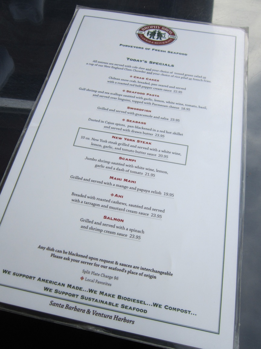 Melissa Good Taste: Brophy Brothers - Ventura, CA