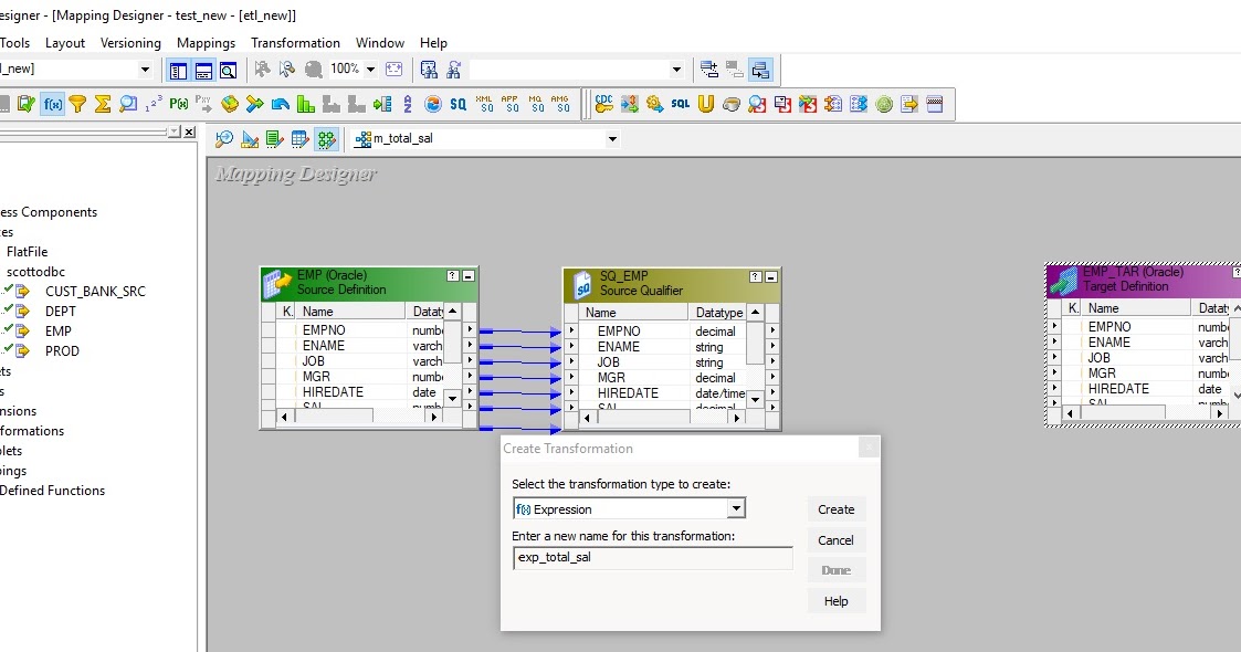 Informatica ETL: Expression Transformation in Informatica