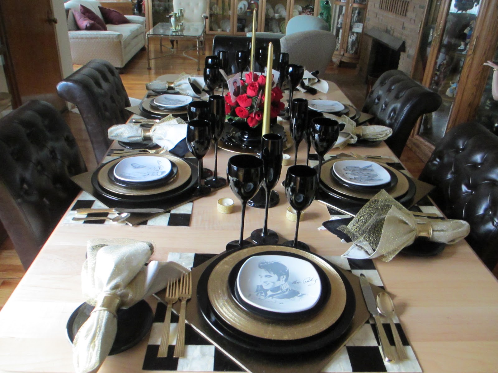 The Welcomed Guest: Elvis' Birthday Tablescape